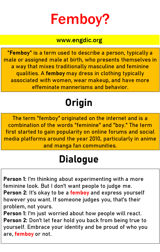 Femboy Slang Meaning Origin And Example Dialogues EngDic