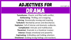 20+ Best Words to Describe Drama, Adjectives for Drama - EngDic