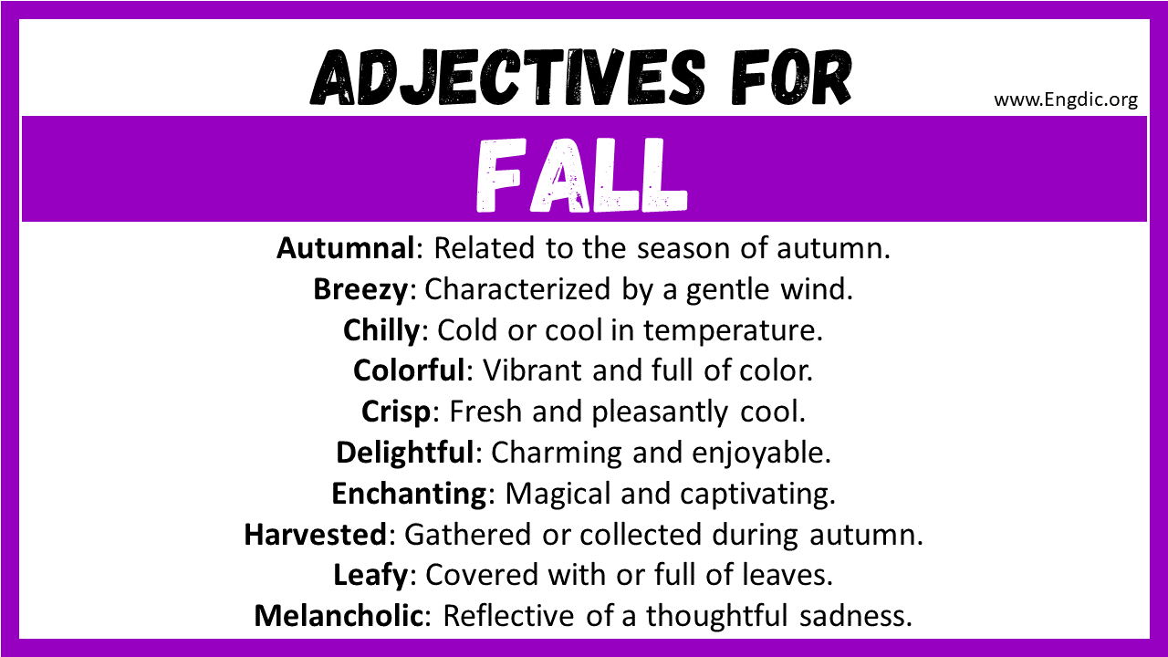 20 Best Words To Describe Fall Adjectives For Fall EngDic 20 Best Words To Describe Fall Adjectives For Fall EngDic
