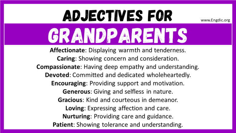 20+ Best Words to Describe Grandparents, Adjectives for Grandparents ...