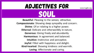 20+ Best Words to Describe Soul, Adjectives for Soul - EngDic