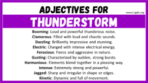 20+ Best Words to Describe Thunderstorm, Adjectives for Thunderstorm ...