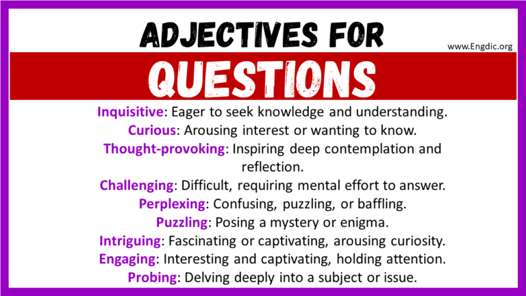 20+ Best Adjectives for Quality, Words to Describe a Quality - EngDic