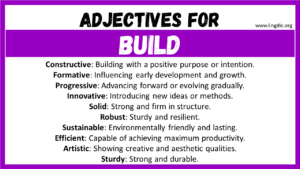 20+ Best Words to Describe Build, Adjectives for Build - EngDic