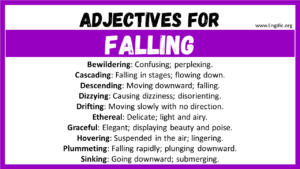 20+ Best Words to Describe Falling, Adjectives for Falling - EngDic