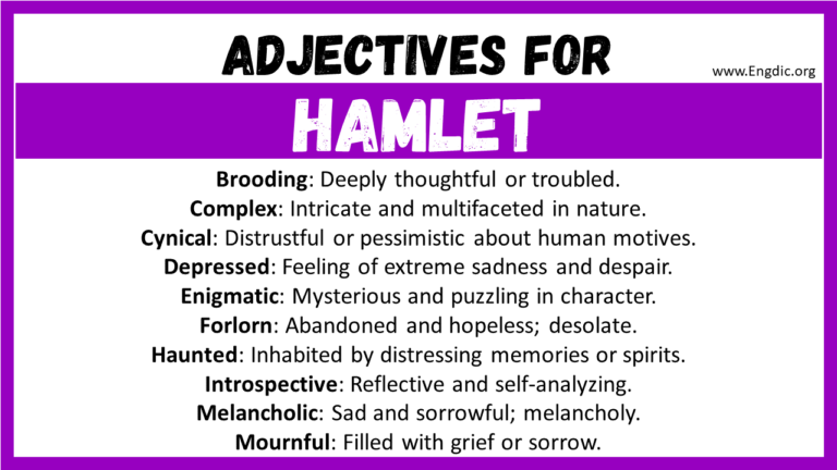 20+ Best Words to Describe Hamlet, Adjectives for Hamlet - EngDic