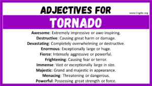 20+ Best Words to Describe Tornado, Adjectives for Tornado - EngDic