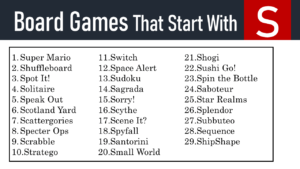 50+ Board Games That Start With S - EngDic