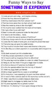 30 Funny Ways to Say Something Is Expensive - EngDic