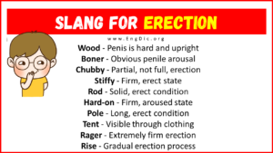 20+ Slang for Erection (Their Uses & Meanings) - EngDic