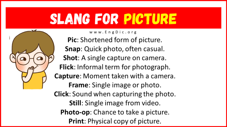 30+ Slang for Picture (Their Uses & Meanings) - EngDic
