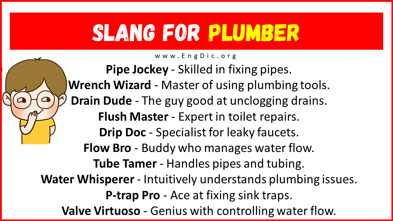 30 Slang For Plumber Their Uses Meanings EngDic 30 Slang For Plumber Their Uses Meanings EngDic