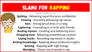 30+ Slang for Rapping (Their Uses & Meanings) - EngDic