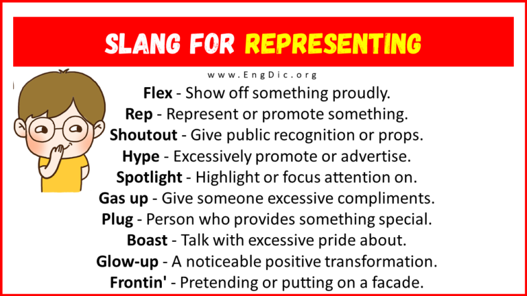 30+ Slang for Representing (Their Uses & Meanings) - EngDic