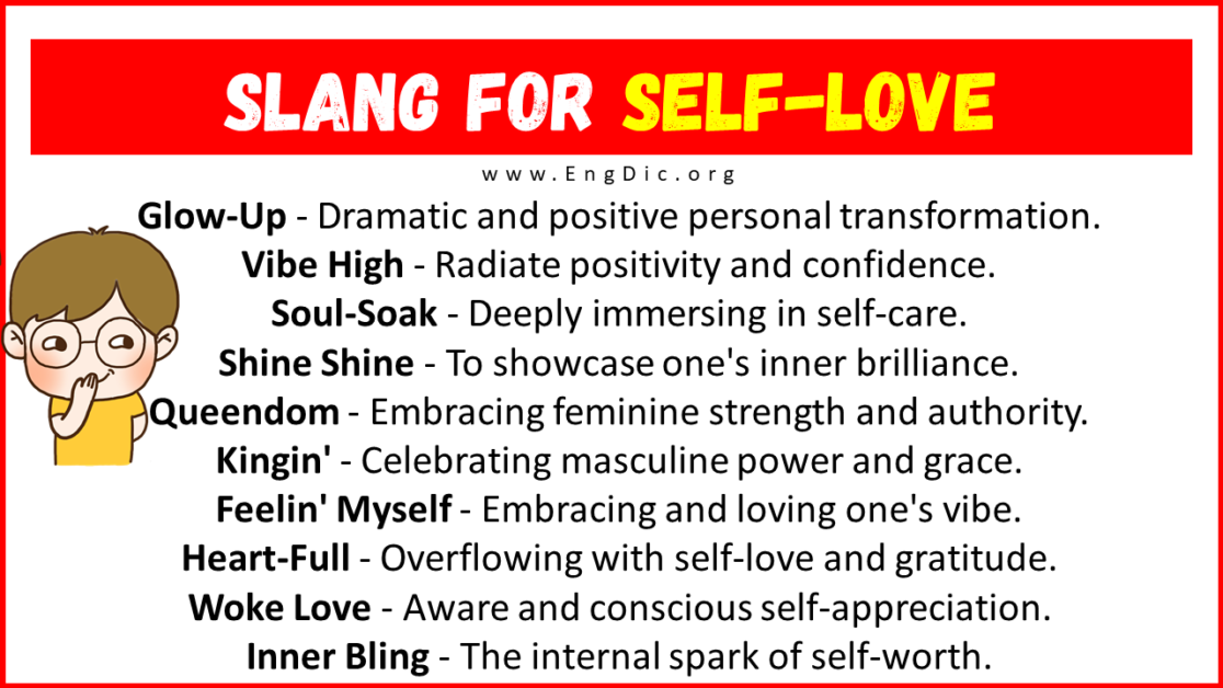 30+ Slang for Self-love (Their Uses & Meanings) - EngDic