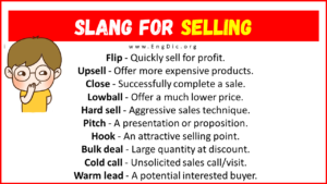 30+ Slang for Selling (Their Uses & Meanings) - EngDic