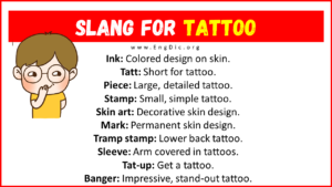 30+ Slang for Tattoo (Their Uses & Meanings) - EngDic