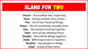 30+ Slang for Two (Their Uses & Meanings) - EngDic