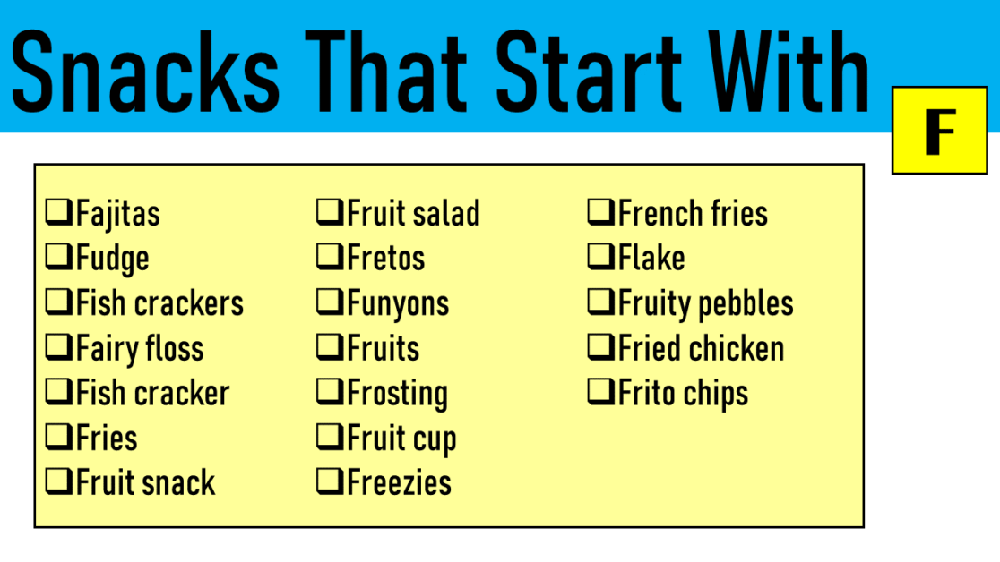 Snacks That Start With F (Must Try!) - EngDic
