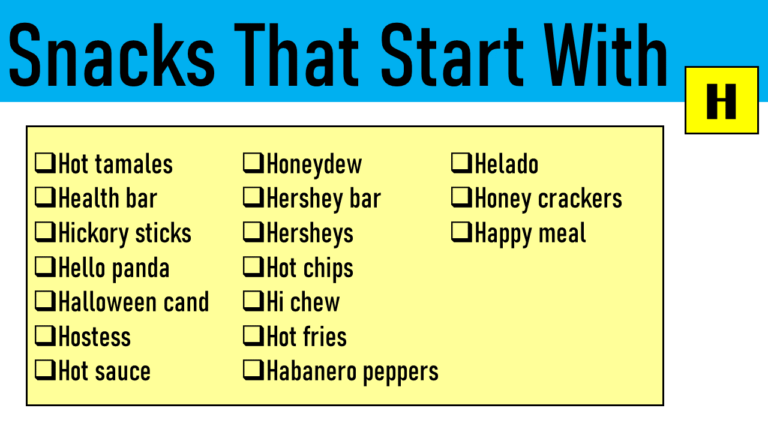 Snacks That Start With H (Must Try!) - EngDic