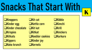 20 Snacks That Start With K - EngDic