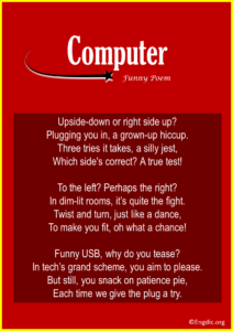 11 Funny & Short Poems about Computer & Its Parts - EngDic
