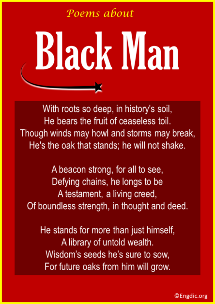 15 Short & Encouraging Poems about Black Man - EngDic