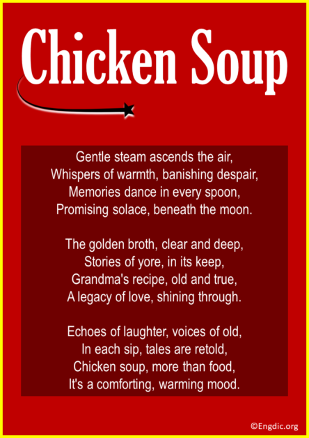 5 Short Poems about Chicken Soup - EngDic
