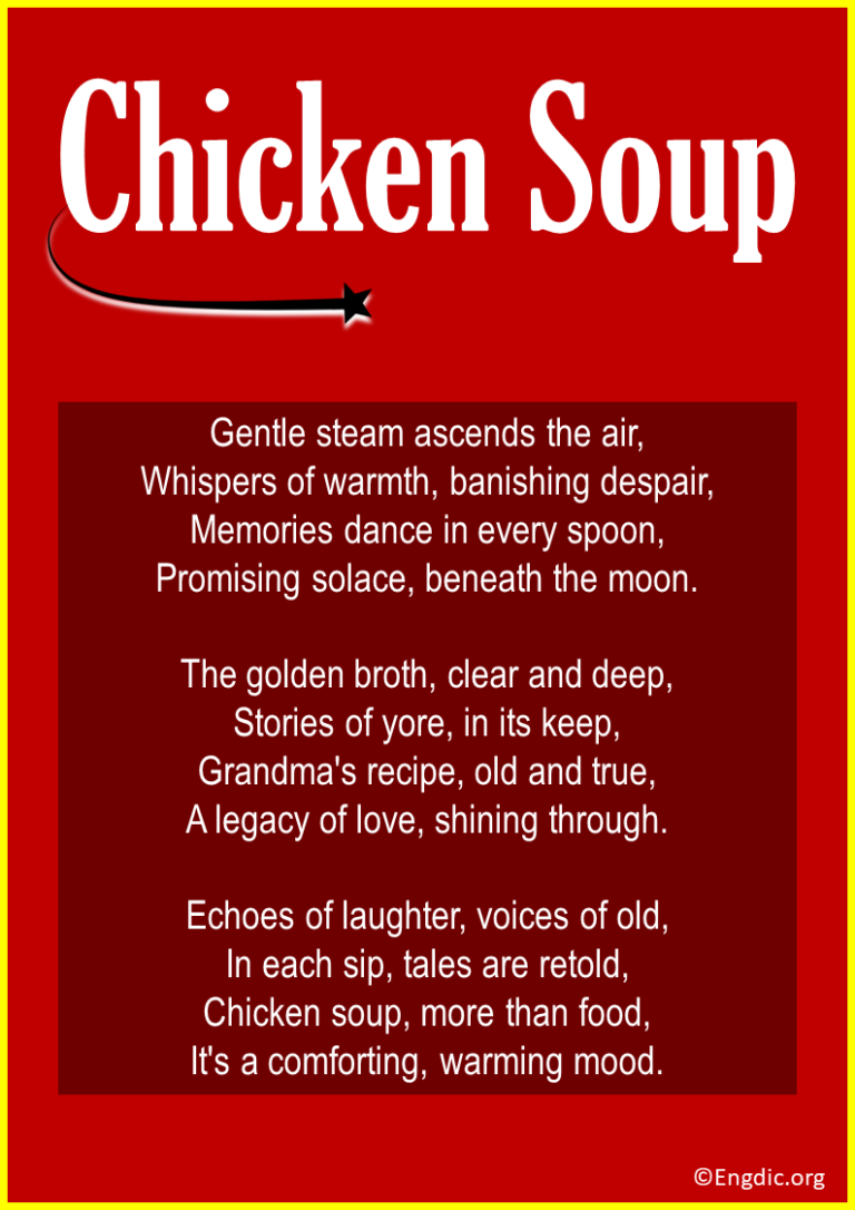 5 Short Poems about Chicken Soup - EngDic