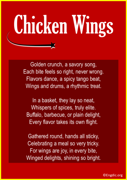 5 Short Poems about Chicken Wings - EngDic
