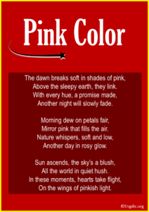 10 Poems about Pink Color - EngDic