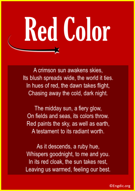 10 Poems about Red Color - EngDic