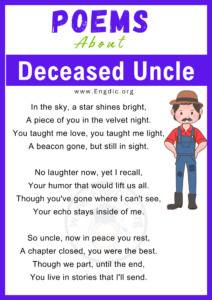 10+ Short Poems For Deceased Uncle - EngDic