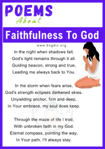 10+ Best Poems about Faithfulness to God - EngDic