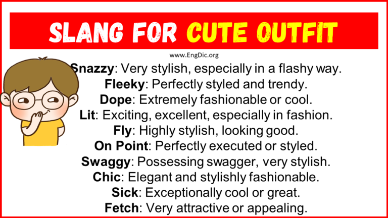 20 Slang for Cute Outfit (2024) - EngDic