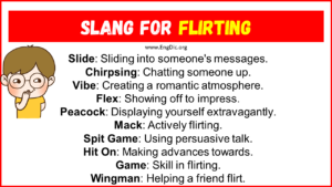 20+ Slang for Flirting (Their Uses & Meanings) - EngDic