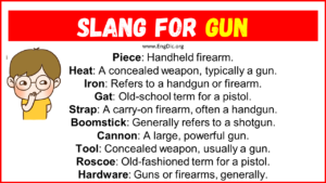 20+ Slang for Gun/Short Gun (Their Uses & Meanings) - EngDic
