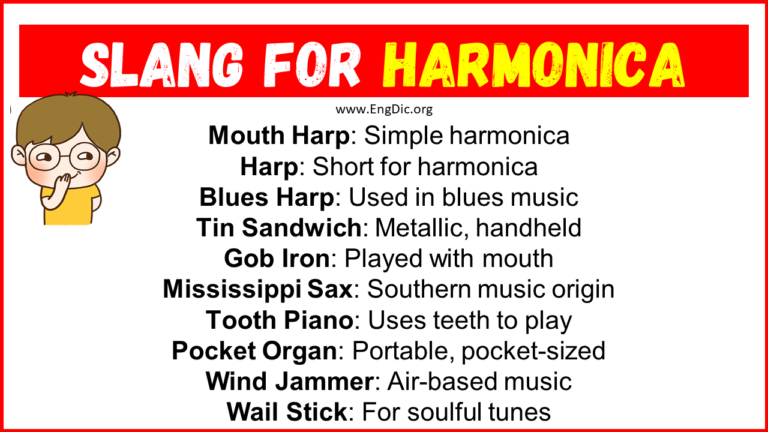 20+ Slang for Harmonica (Their Uses & Meanings) - EngDic