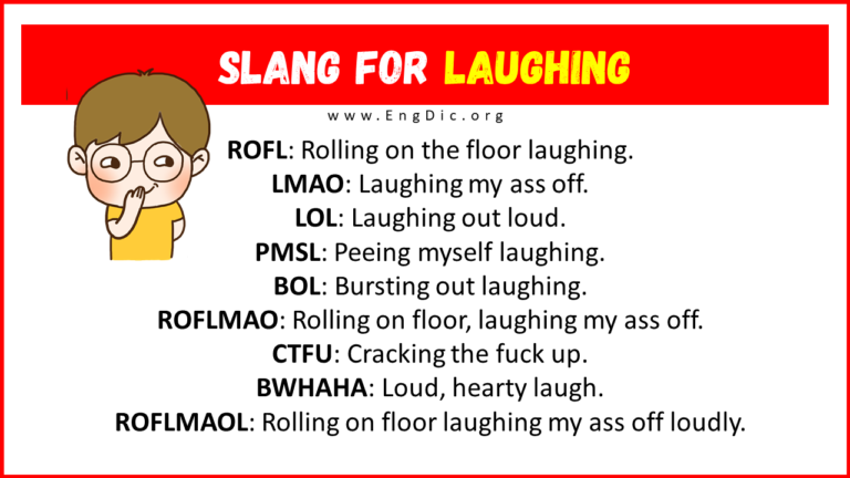 20+ Slang for Laughing (Their Uses & Meanings) - EngDic
