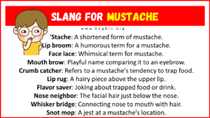 20+ Slang for Mustache (Their Uses & Meanings) - EngDic