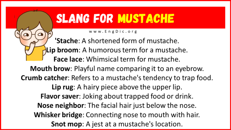 20+ Slang for Mustache (Their Uses & Meanings) - EngDic