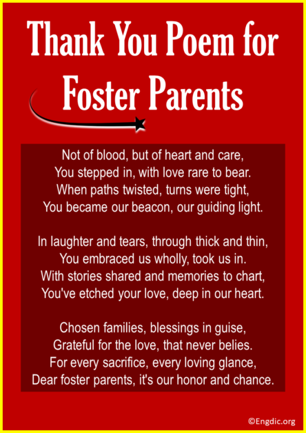 Top 10 Thank You Poems for Parents - EngDic