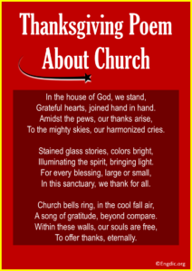 Top 10 Thanksgiving Poems For Church & Christians - EngDic
