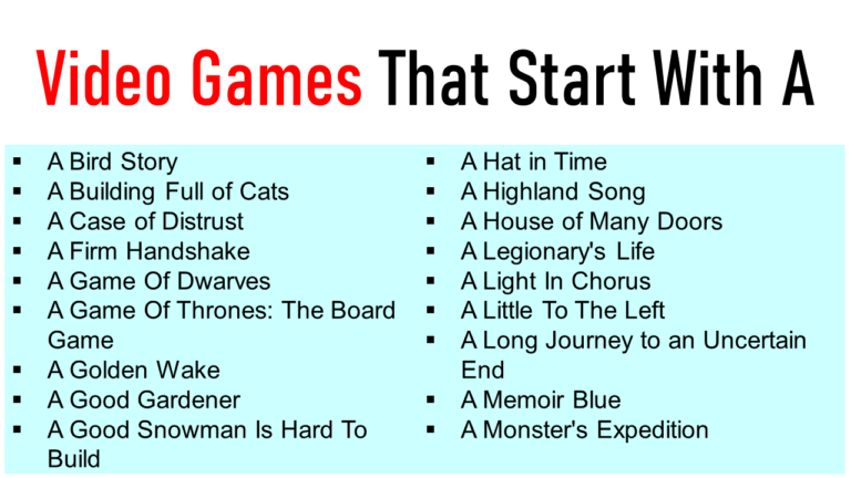 50+ Video Games That Start With A (Mobile and PC Games) - EngDic