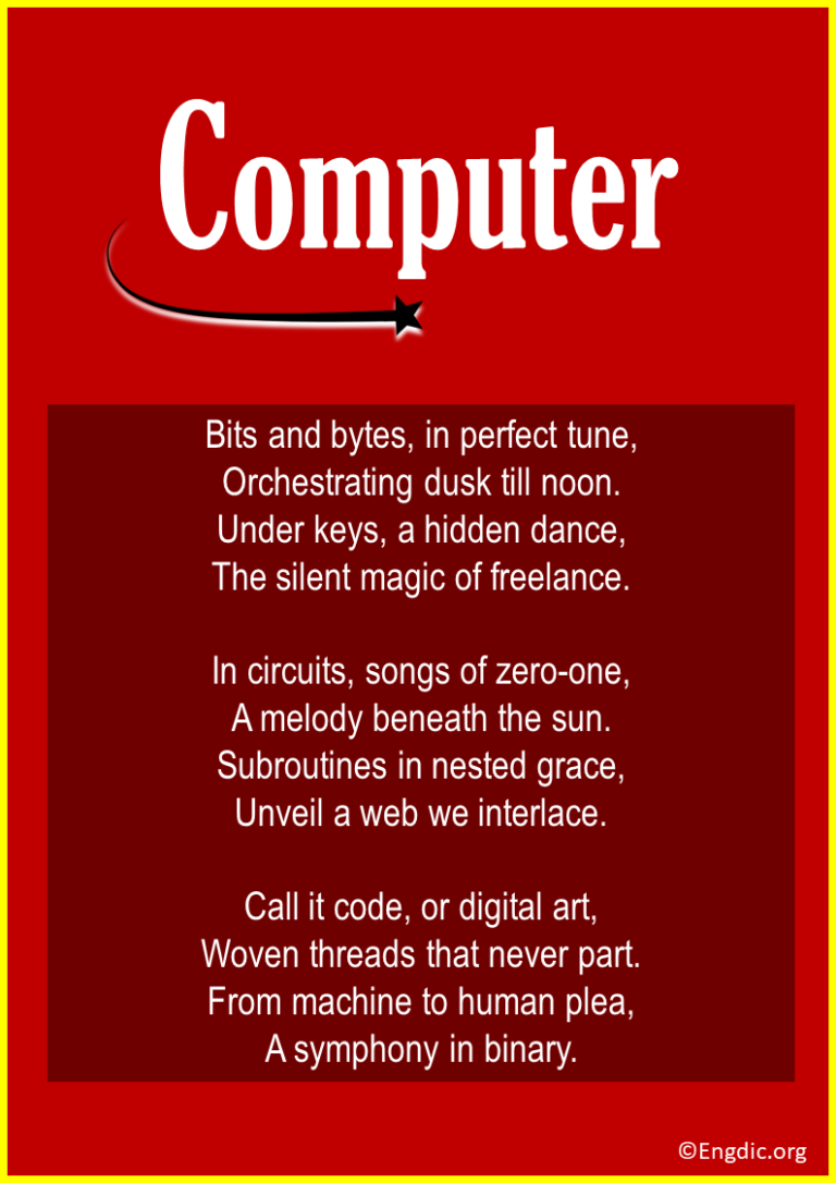 11 Funny & Short Poems about Computer & Its Parts - EngDic