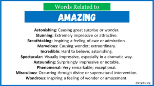 Top 30 Words Related to Amazing - EngDic