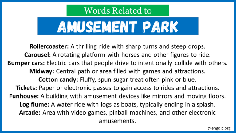 Top 30 Words Related to Amusement Park - EngDic