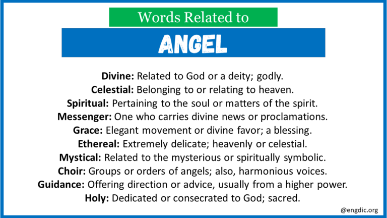 Top 30 Words Related to Angel - EngDic