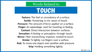 Top 30 Words Related to Touch - EngDic