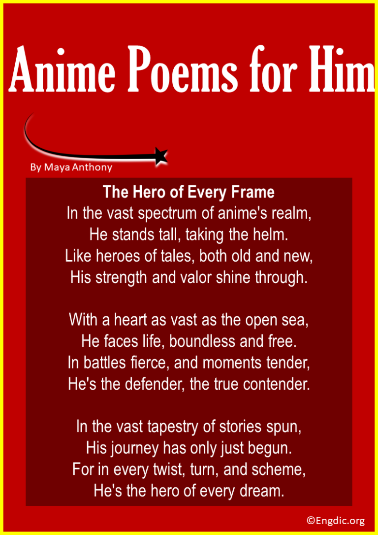 26 Short & Inspirational Poems about Anime - EngDic